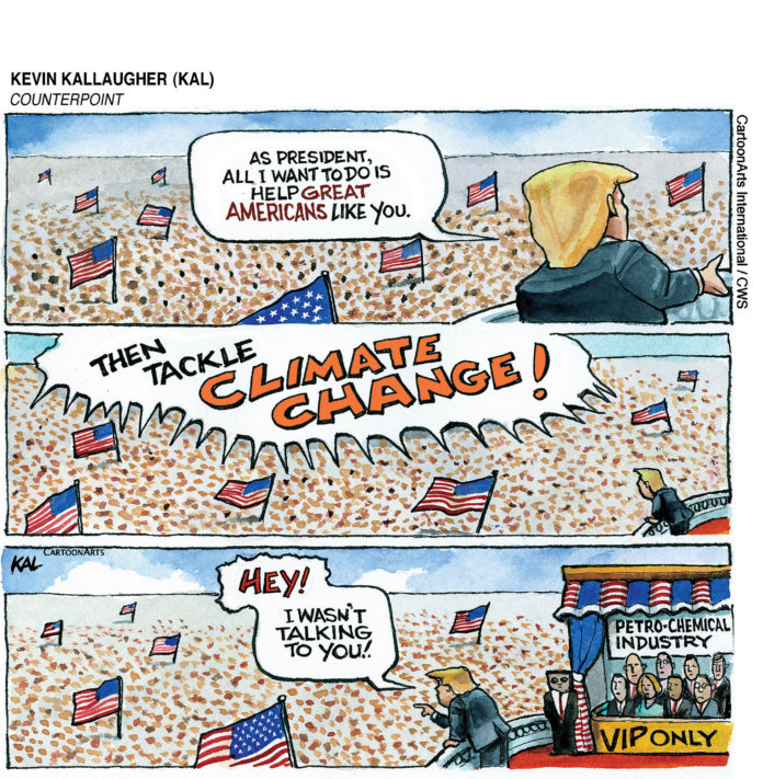 Kallaugher Tackles Climate Change - The Funny Times Breaking News