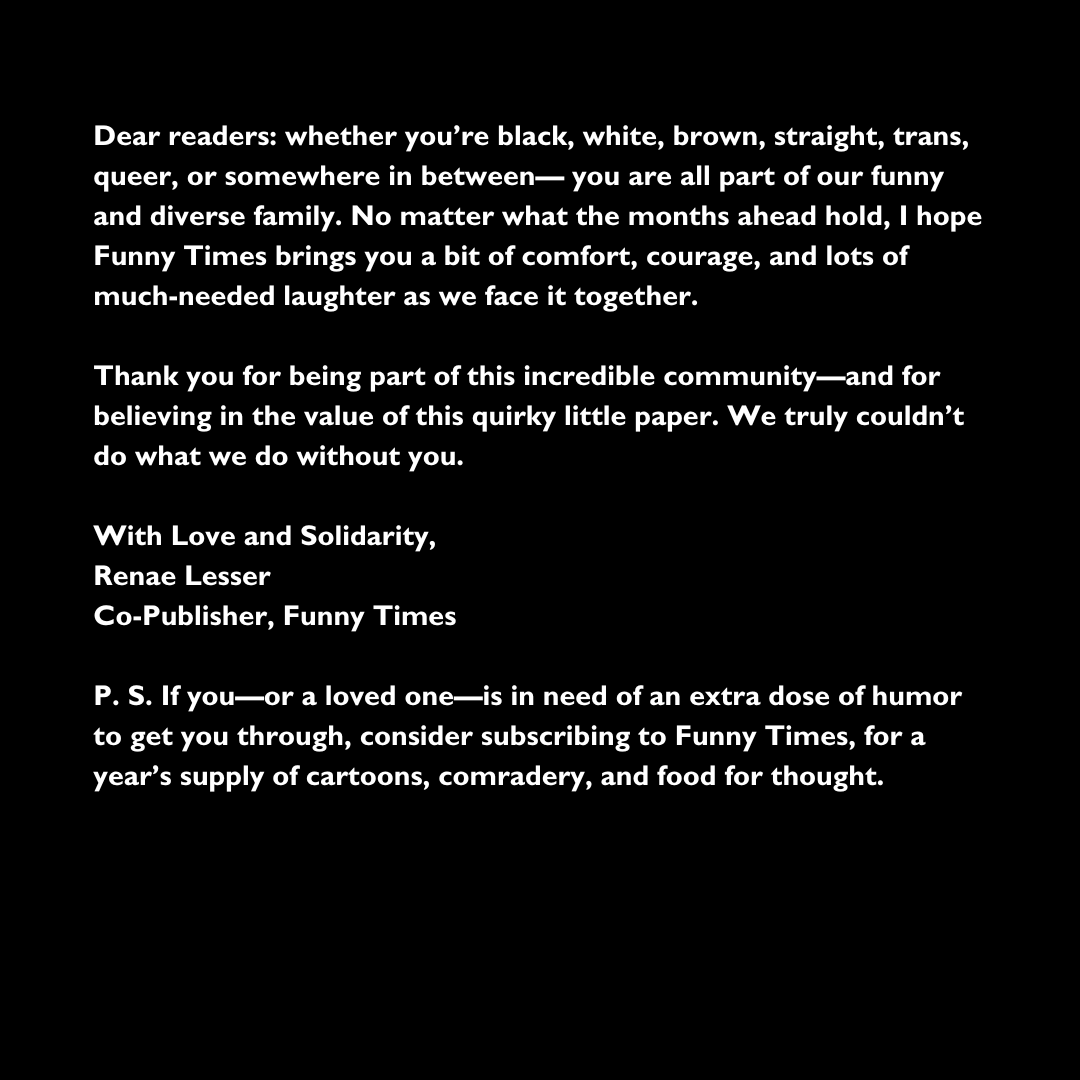Post-Election Love Letter to Subscribers - The Funny Times